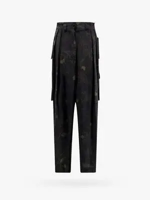 Dries Van Noten Silk Cargo Trouser