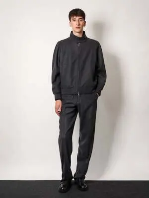 Fendi Stretch Cashmere Trousers With Logo Detail