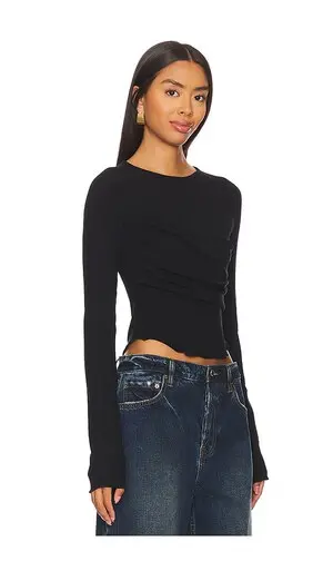 THE LINE BY K Cathal Long Sleeve T-shirt - Black