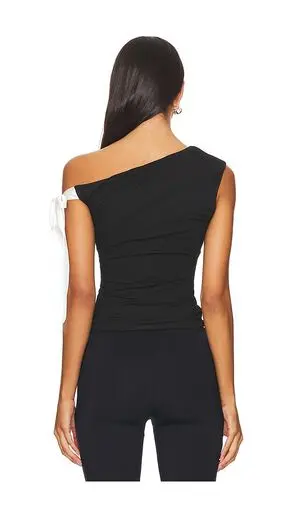 MORE TO COME Raquel Tie Sleeve Top