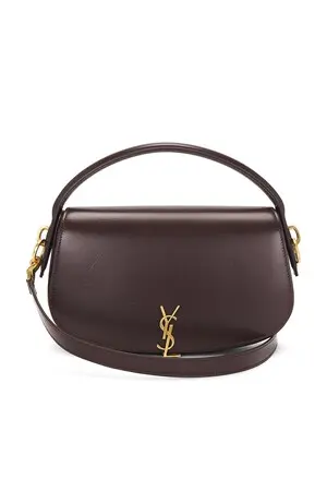 Saint Laurent Voltaire Shoulder Bag - Dark Currant