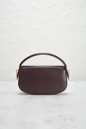 Saint Laurent Voltaire Shoulder Bag - Dark Currant