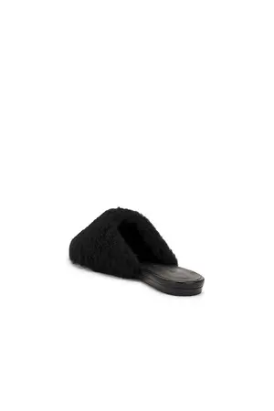 Jenni Kayne Shearling Mule - Black