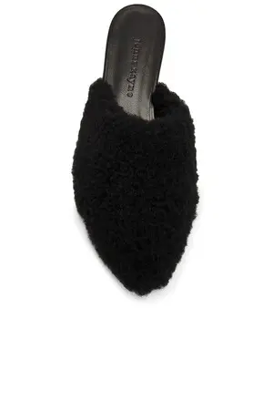 Jenni Kayne Shearling Mule - Black