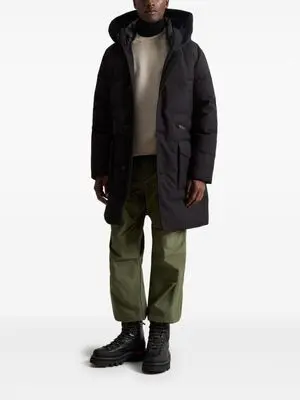 Woolrich Button-fastening Hooded Padded Coat - Black