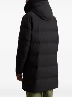 Woolrich Button-fastening Hooded Padded Coat - Black