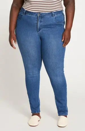 Universal Standard Seine Ankle Skinny Jeans - True Blue