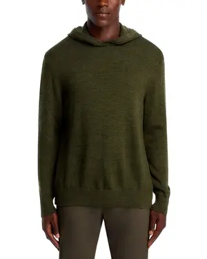ALEX CRANE Campo Wool Sweater Hoodie - Pine
