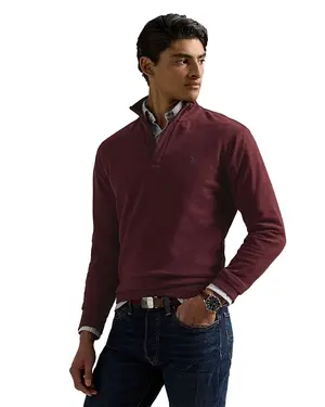 Polo Ralph Lauren Polo Ralph Lauren Long Sleeve Quarter Zip Pullover Dark Red