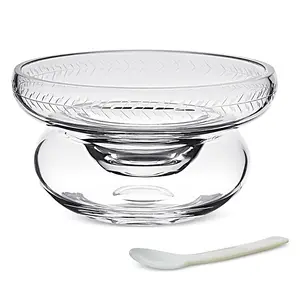 WILLIAM YEOWARD CRYSTAL Ada Caviar/seafood Server With Spoon - No Color