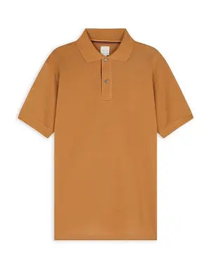 Paul Smith Ps Striped Placket Polo - Tan