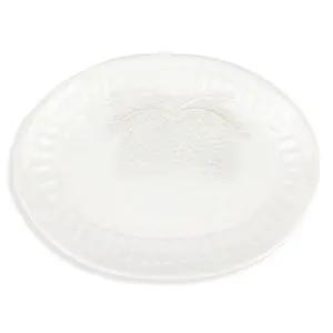 VIETRI Pietra Natale Pinecone Small Oval Platter - White