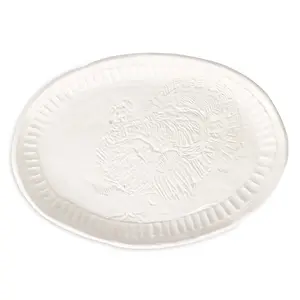 VIETRI Pietra Tacchino Large Oval Platter - White