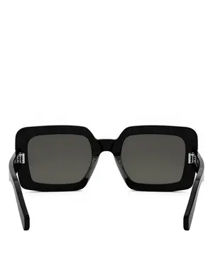 Celine Triomphe Square Sunglasses - Black/smoke
