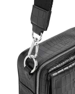 Whistles Bibi Croc Embossed Crossbody
