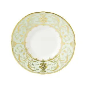 ROYAL CROWN DERBY Darley Abbey Tea Saucer - Gold Multi