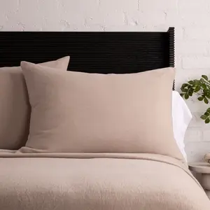 POM POM AT HOME Billie Blanket, Queen - Taupe
