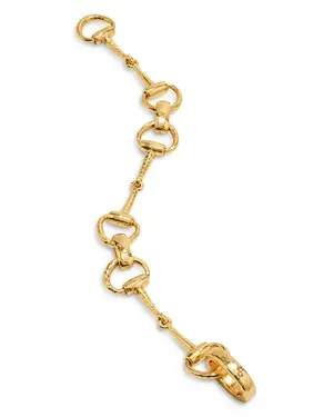 CAPUCINE DE WULF Equestrian Snaffle Bit Link Bracelet - Gold