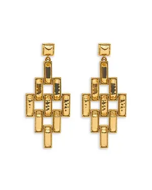 CAPUCINE DE WULF Pathway Chandelier Earrings - Gold