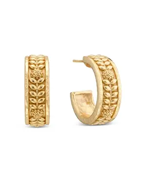 CAPUCINE DE WULF Berry Vine Hoop Earrings - Gold