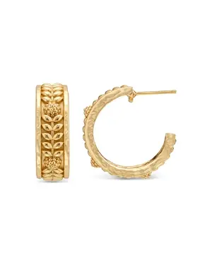 CAPUCINE DE WULF Berry Vine Hoop Earrings