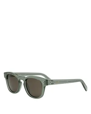 Celine 3 Dots Geometric Sunglasses - Green/brown