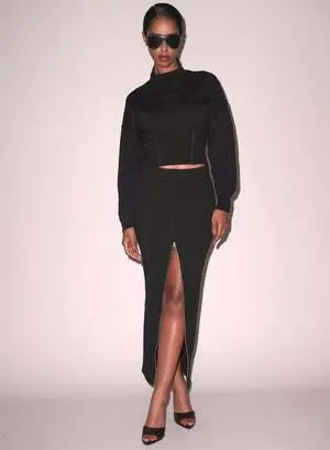 FLEUR DU MAL Unzip Me Maxi Skirt