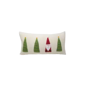 MELANGE COLLECTION Santa Forest Lumbar Pillow - Ivory