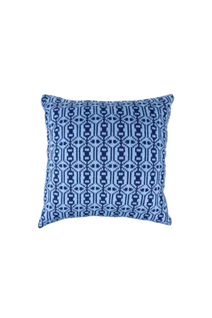 MELANGE COLLECTION 14" Nordic Pattern Pillow - Blue