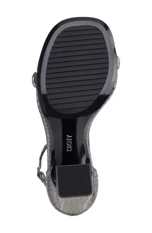 Dkny Waylin Ankle Strap Sandal - Nickel