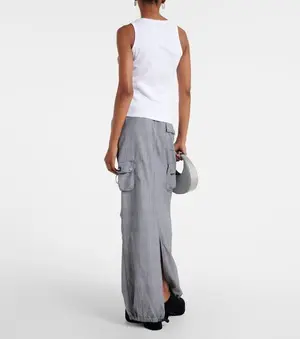 Coperni Embellished Cotton Tank Top - White
