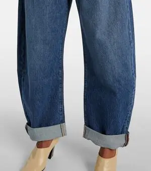 FRAME The Bubble Barrel-leg Jeans