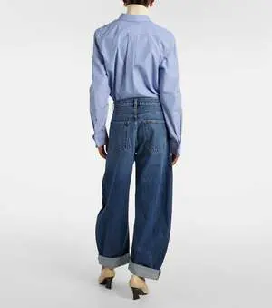FRAME The Bubble Barrel-leg Jeans