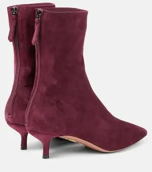AQUAZZURA Montmartre Suede Ankle Boots