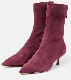 AQUAZZURA Montmartre Suede Ankle Boots