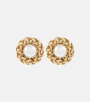 JENNIFER BEHR Marit 18kt -plated Faux Pearl Earrings - Gold