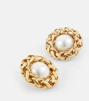 JENNIFER BEHR Marit 18kt -plated Faux Pearl Earrings