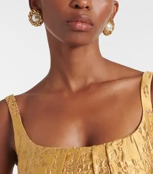 JENNIFER BEHR Marit 18kt -plated Faux Pearl Earrings