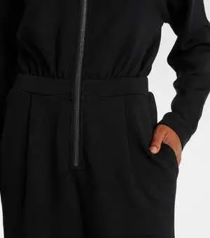 Varley Jessie Zip-up Jumpsuit In /grizzly - Black