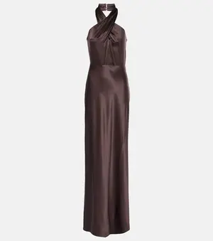 Veronica Beard Alberta Silk-blend Maxi Dress