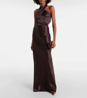 Veronica Beard Alberta Silk-blend Maxi Dress