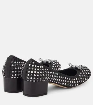 Rene Caovilla Leather Pumps - Black