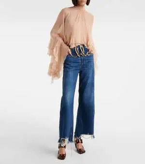 Chloé Mid-rise Wide-leg Jeans