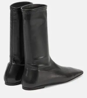 TOTEME Leather Sock Boots