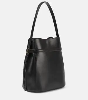 TOTEME Leather Bucket Bag - Black