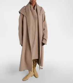 THE ROW Fedra Cashmere And Cotton Coat - Beige