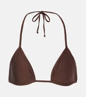 SAME Triangle Bikini Top - Brown