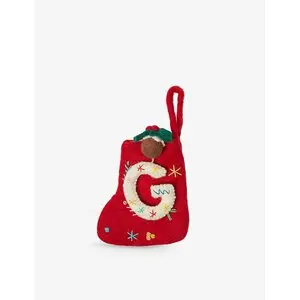 SELFRIDGES EDIT Mini Alphabet Wool Christmas Decoration 13cm - G