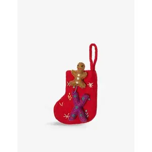 SELFRIDGES EDIT Mini Alphabet Wool Christmas Decoration 13cm - X