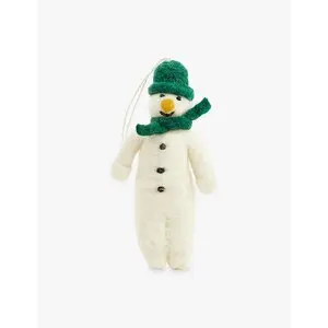 SELFRIDGES EDIT Mr Snowman Wool Christmas Decoration - One-color